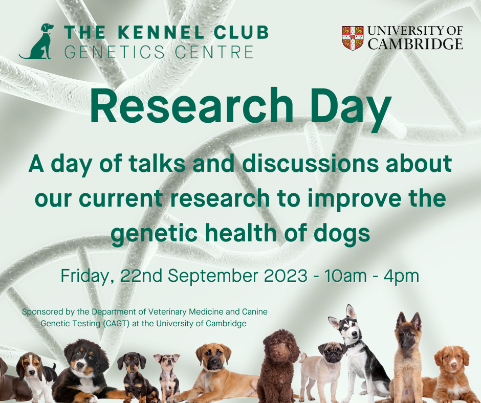 Canine Genetics Research Day – The Kennel Club Genetics Centre